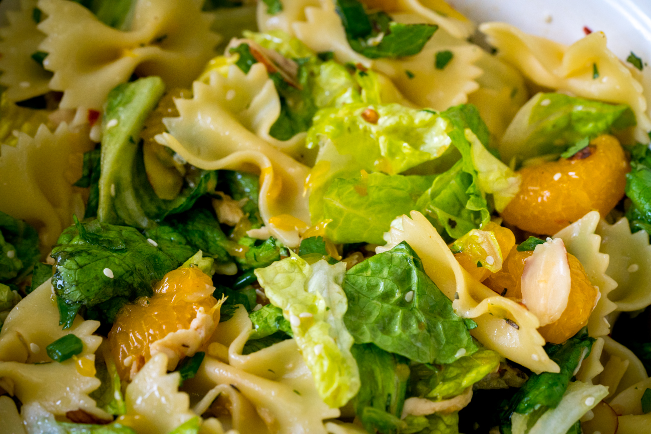 Asian Sesame Chicken Pasta Salad – Live Play Eat