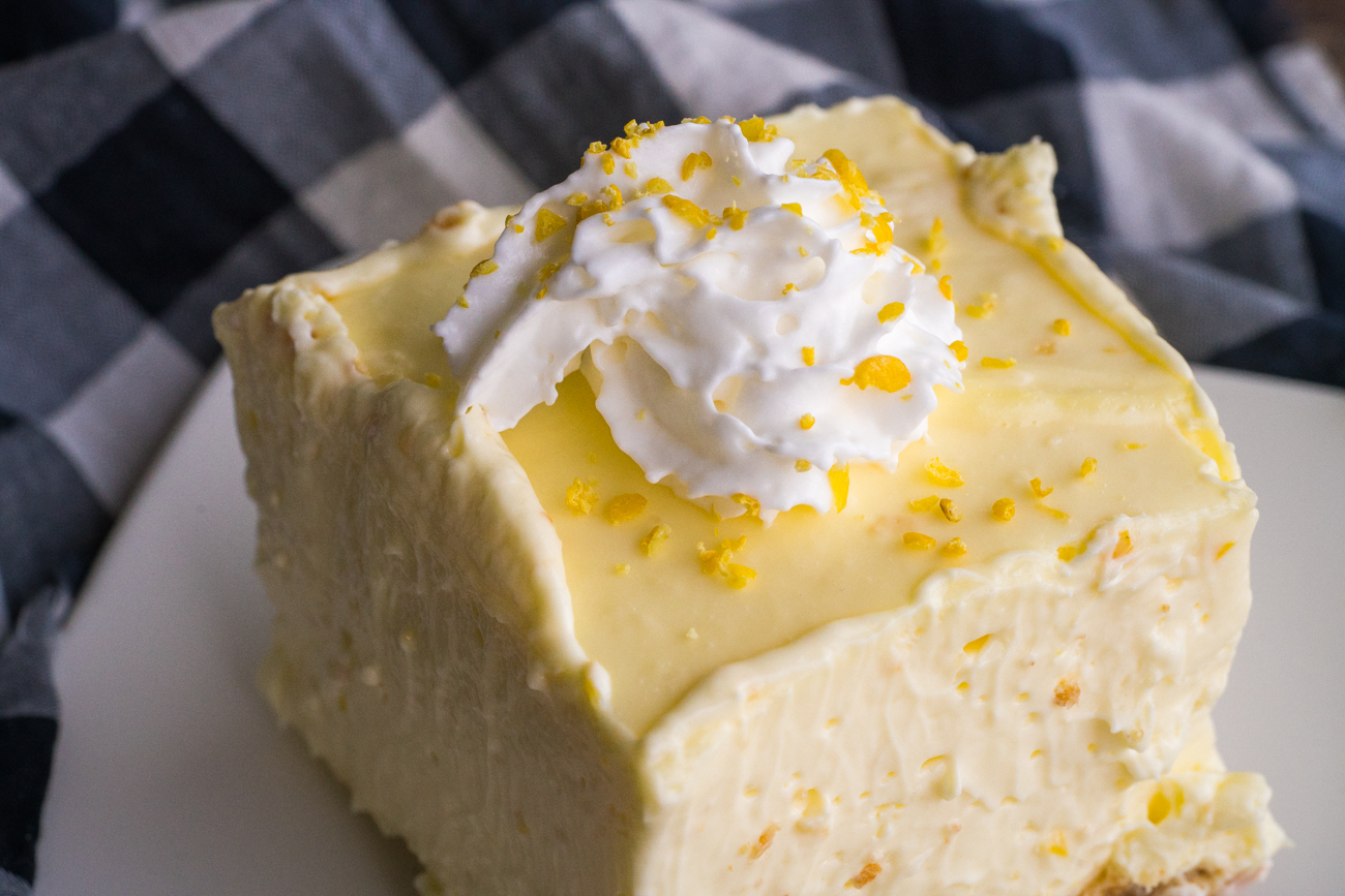 No-Bake Lemon Cheesecake Bars – Live Play Eat
