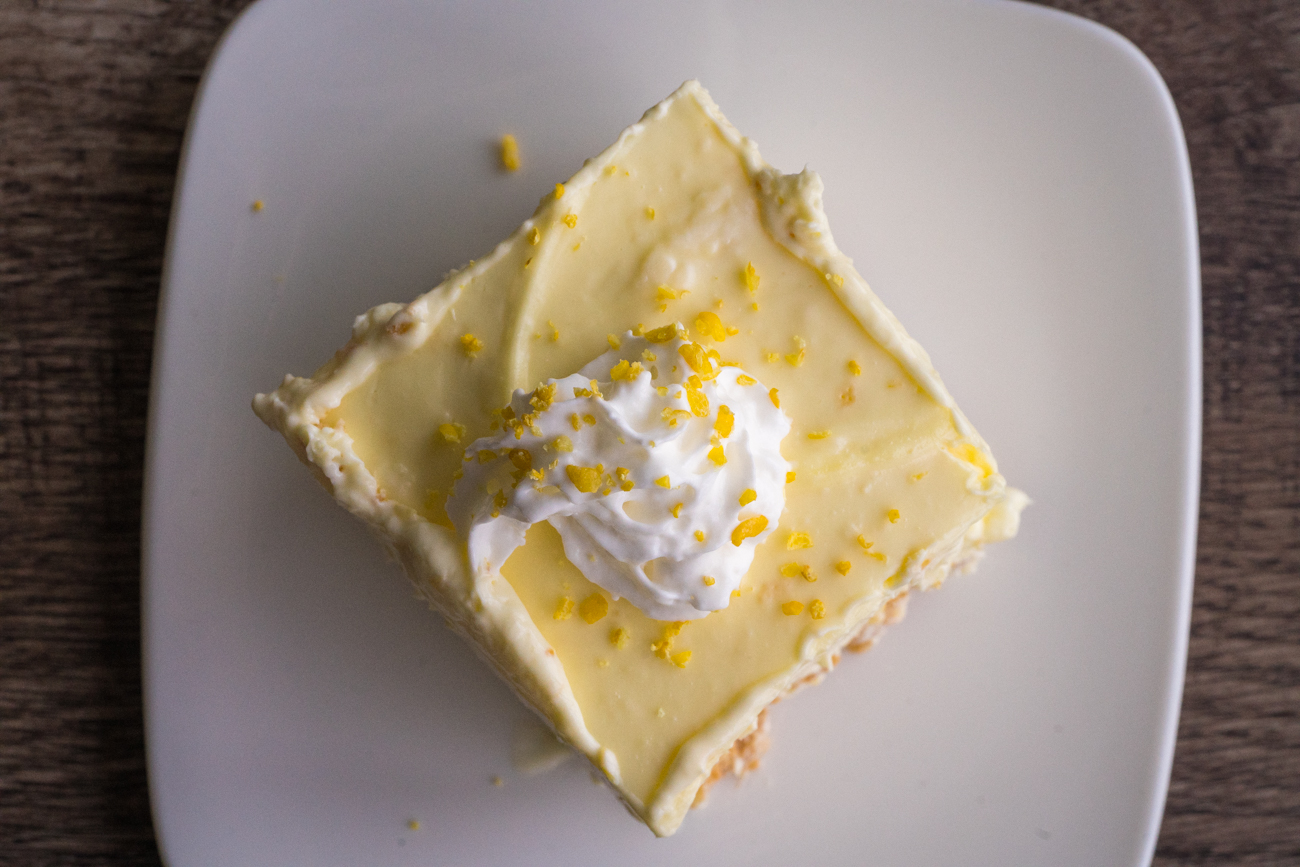 No-Bake Lemon Cheesecake Bars – Live Play Eat