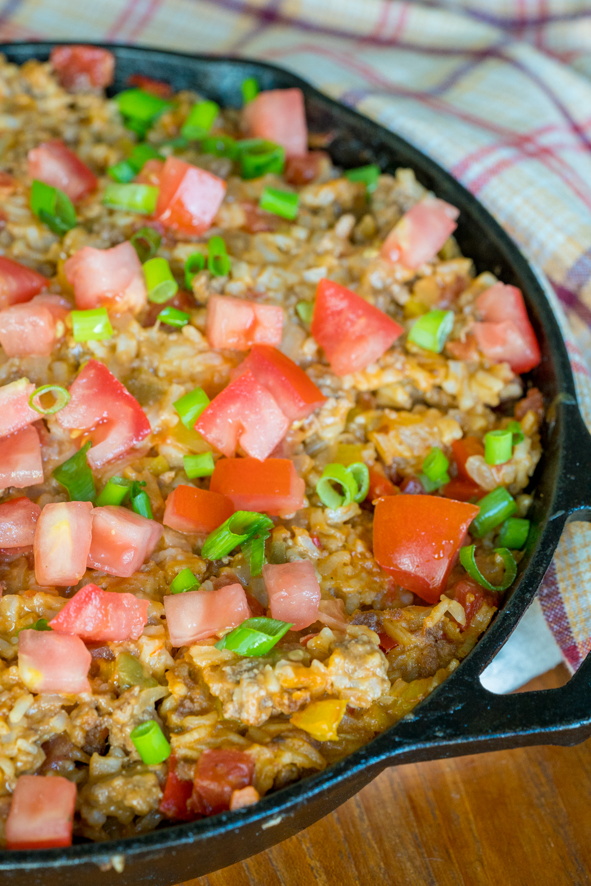 Weeknight Cheesy Taco Rice Skillet – Live Play Eat