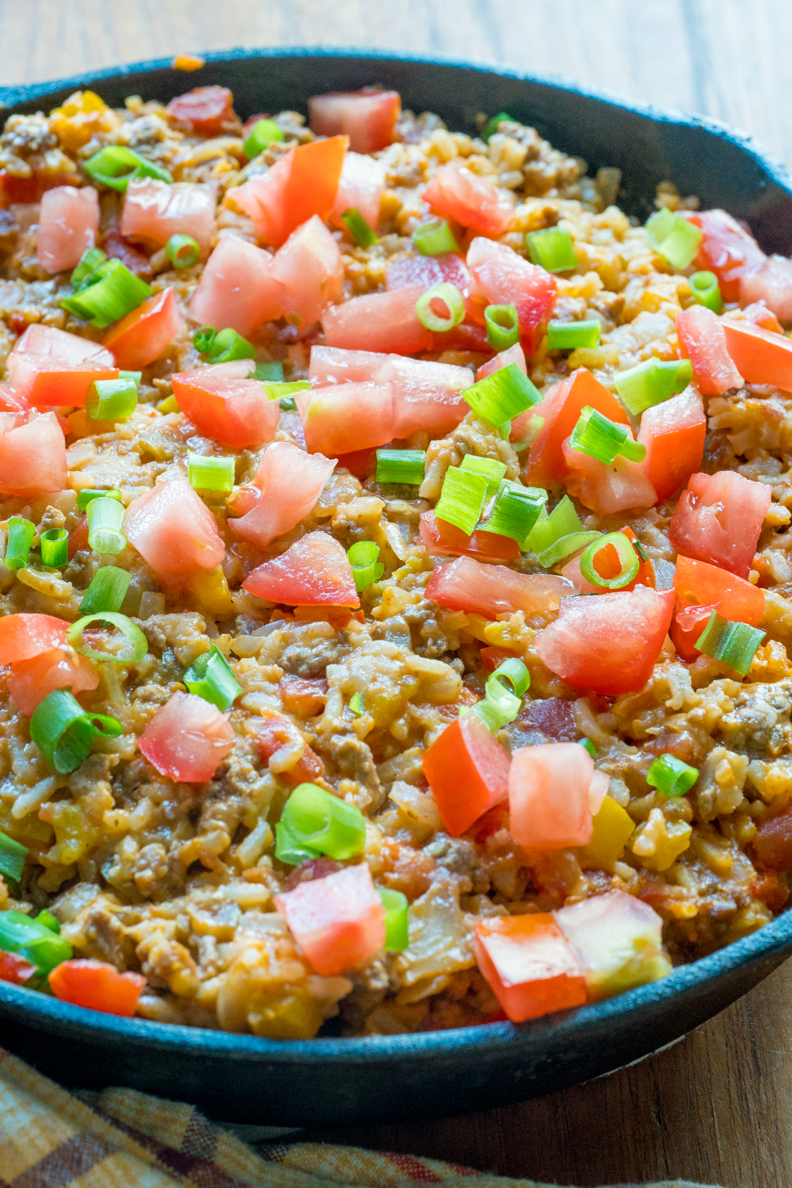 Weeknight Cheesy Taco Rice Skillet – Live Play Eat