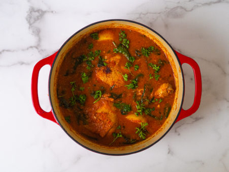 Pepper Stew with Chicken and Spinach – Live Play Eat